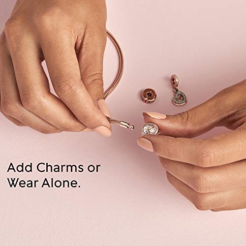 PANDORA Smooth Rose Clasp Bracelet
