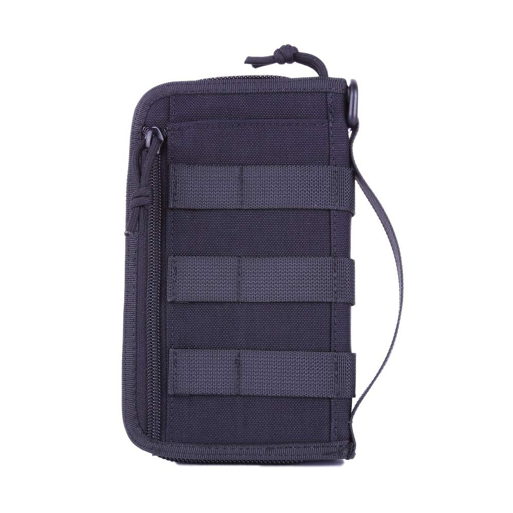 Passport Wallets Outdoor Travel Pouch Holster Handbag Credit Card Organizer (black)