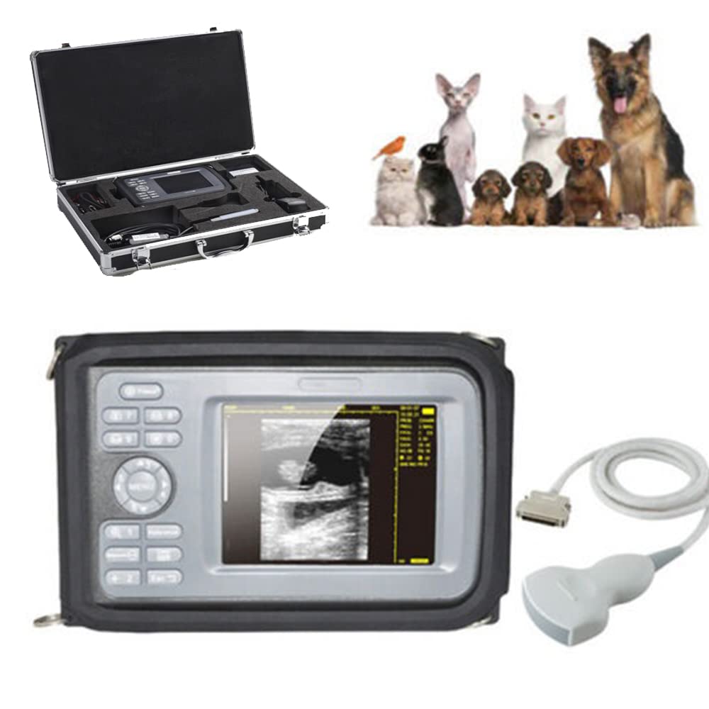 Colilove Vet Ultrasound Machine Portable Digital Handheld Veterinary Ultrasound Scanner with 3.5MHz Convex Probe for Pregnancy Check On Animals