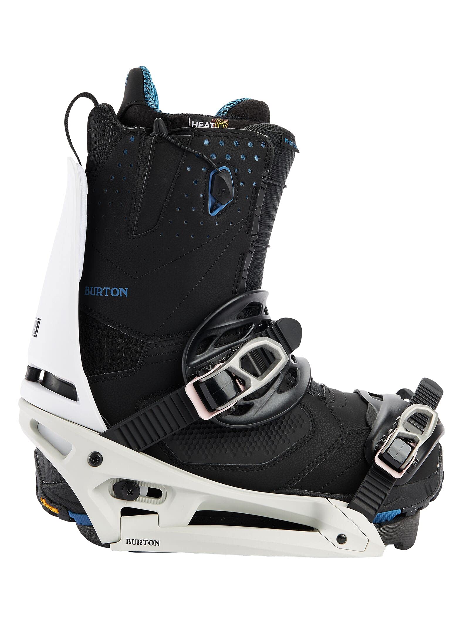 Burton Cartel X EST Mens Snowboard Bindings White/Grey/Logo Sz M (8-11)