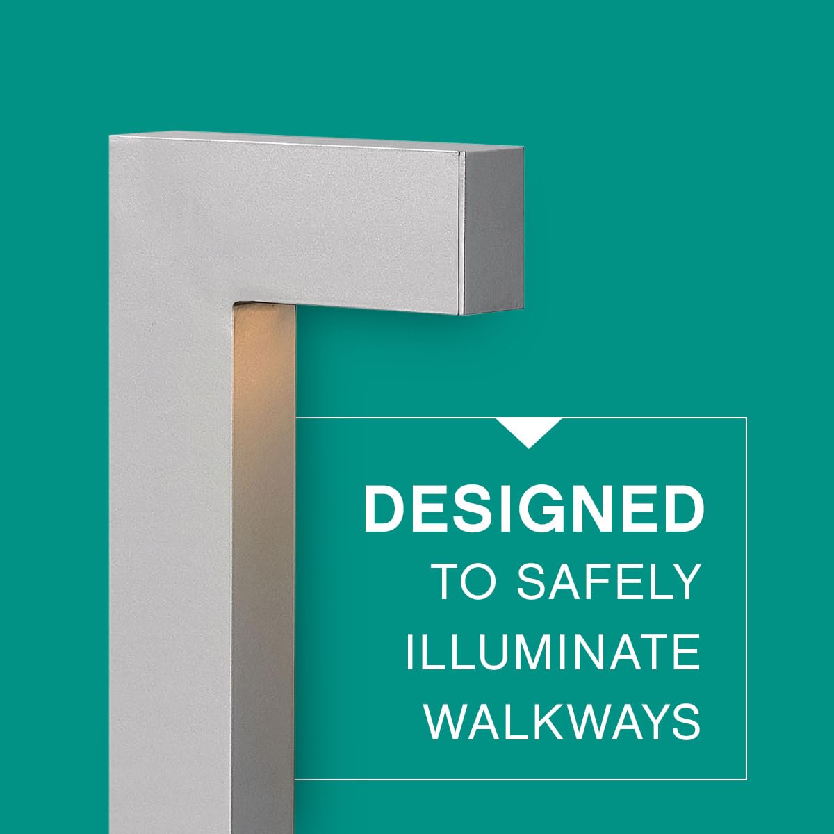 Hinkley Atlantis 1518TT-LL Large LED Low Voltage Landscape Pathway Light - 12v, Dimmable, Aluminum - Titanium