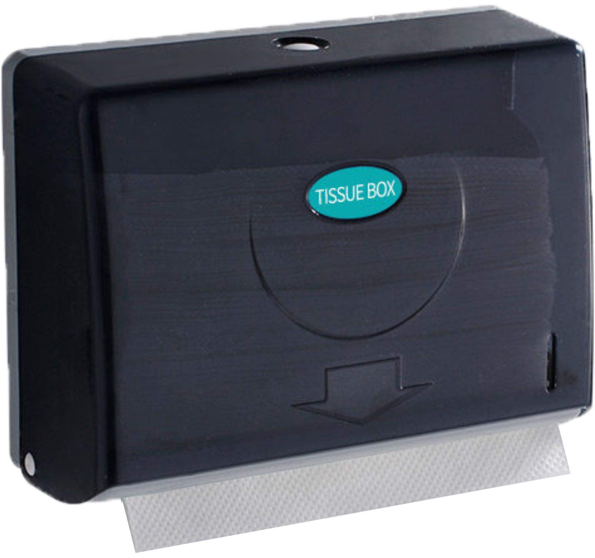 Black Paper Towel Dispenser Wall Mount, C Fold Paper Towel Dispenser, Multifold Trifold Paper Towel Dispenser Commercial and Home Use, Bathroom Tissue Holder,by Cq acrylic