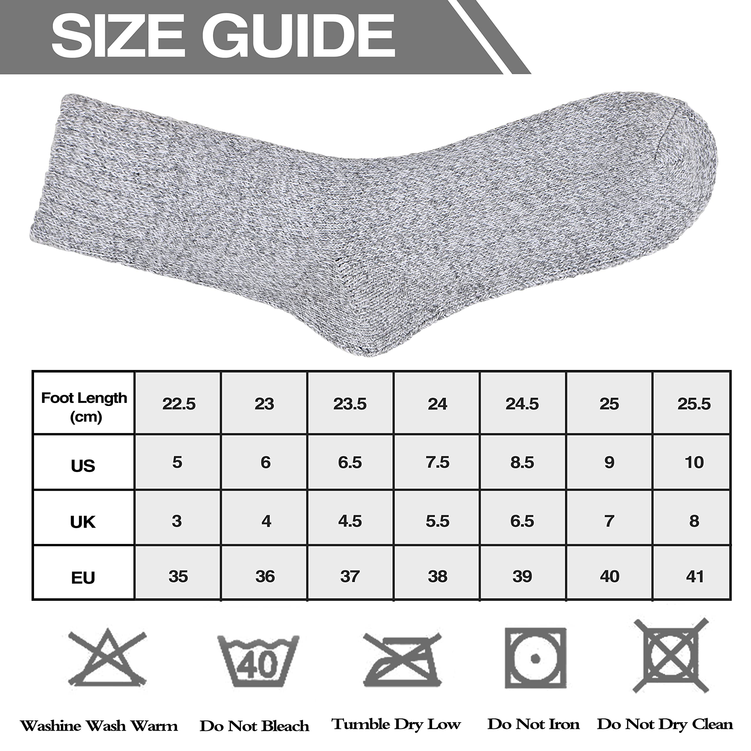 coclothy Wool Socks for Women - Womens Wool Socks Winter Socks for men Warm Thick Knit Wool Soft Vintage Casual Crew Socks