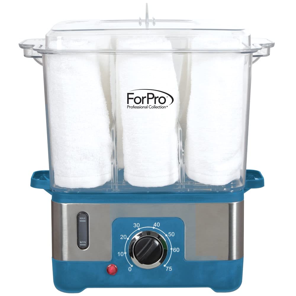 ForPro Professional Collection Premium XL Hot Towel Steamer, 50% Larger Capacity, Holds 9 Facial Towels, Quick Heating Steam Towel Warmer for Salons and Spas