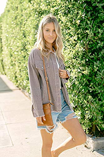 Moda West Casual Functional Multi Pocket Double Zipper Purse Crossbody Bags for Women (Cognac)