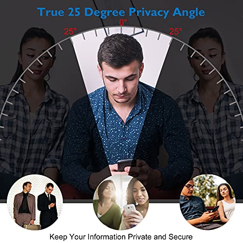 Esanik [3+2 Pack] Privacy Screen Protector for iPhone 14 6.1" Anti-Spy Tempered Glass + Camera Lens Protector, Installation Frame, 9H Hardness, Case Friendly, Easy Installation, Bubble Free
