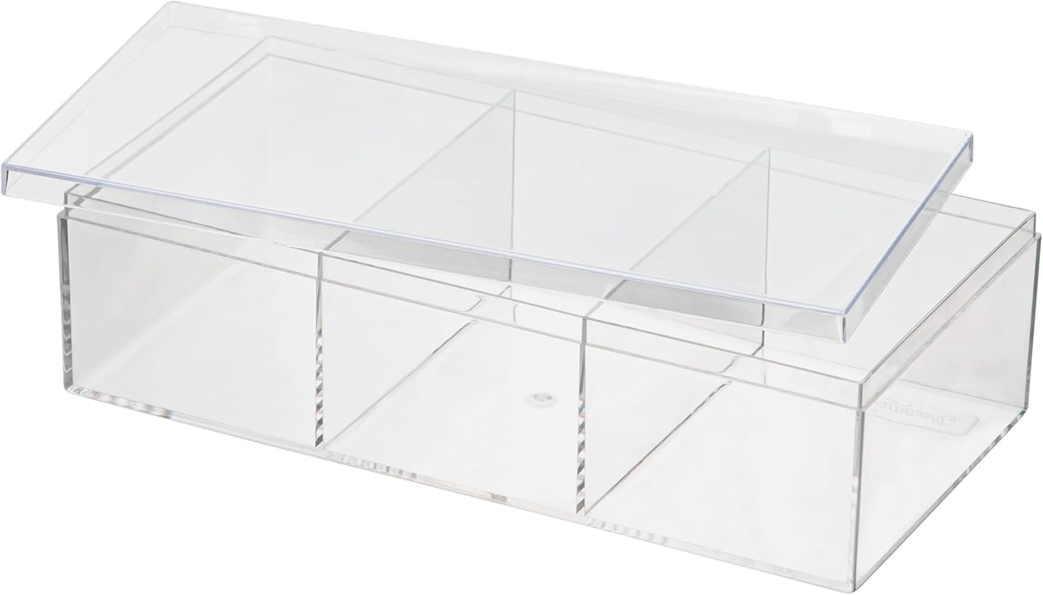 Hammont Rectangle Acrylic Box - Shelf Organizer Bins - Clear Storage Containers - Candy Party Favors | Bathroom Storage | Makeup Cosmetic Organization | Tall: 4"x4"x8" (3 Pack)