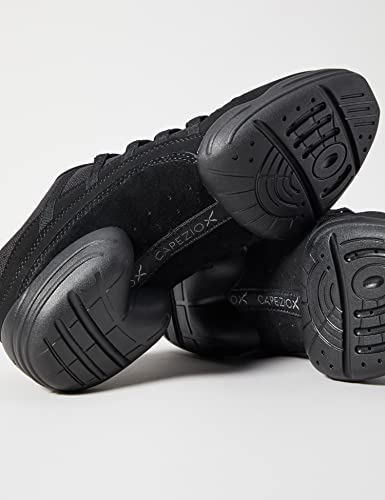 Capezio Unisex Rock It Dansneaker Dance Shoe, Dance Shoes With Cool Ventilated Arch & Modern Design For Many Styles Of Dance,Shoes Women & Men Can Wear For Studio Practice & On Stage-Black,Size 10.5