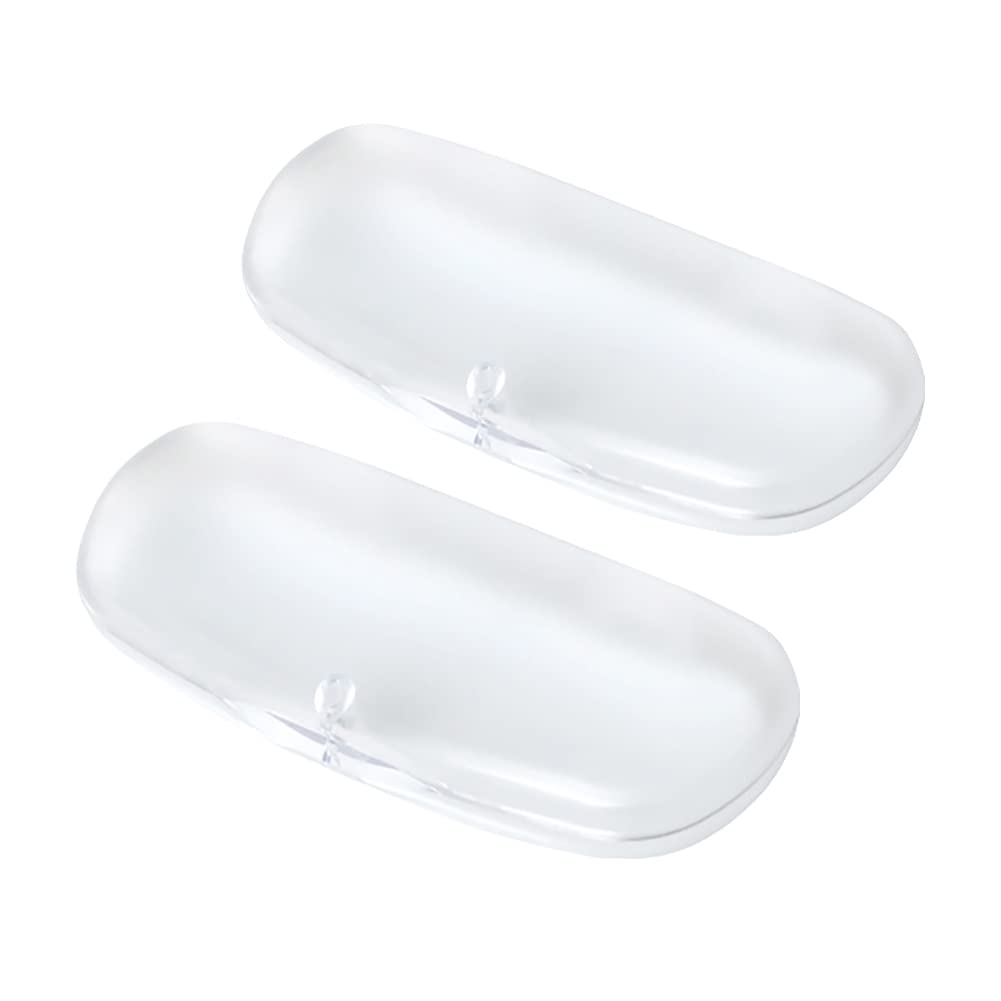 ccHuDE 2 Pcs Plastic Eyeglasses Cases Frosted Glasses Case Hard Shell Reading Glasses Box Travel Sunglasses Case Translucent