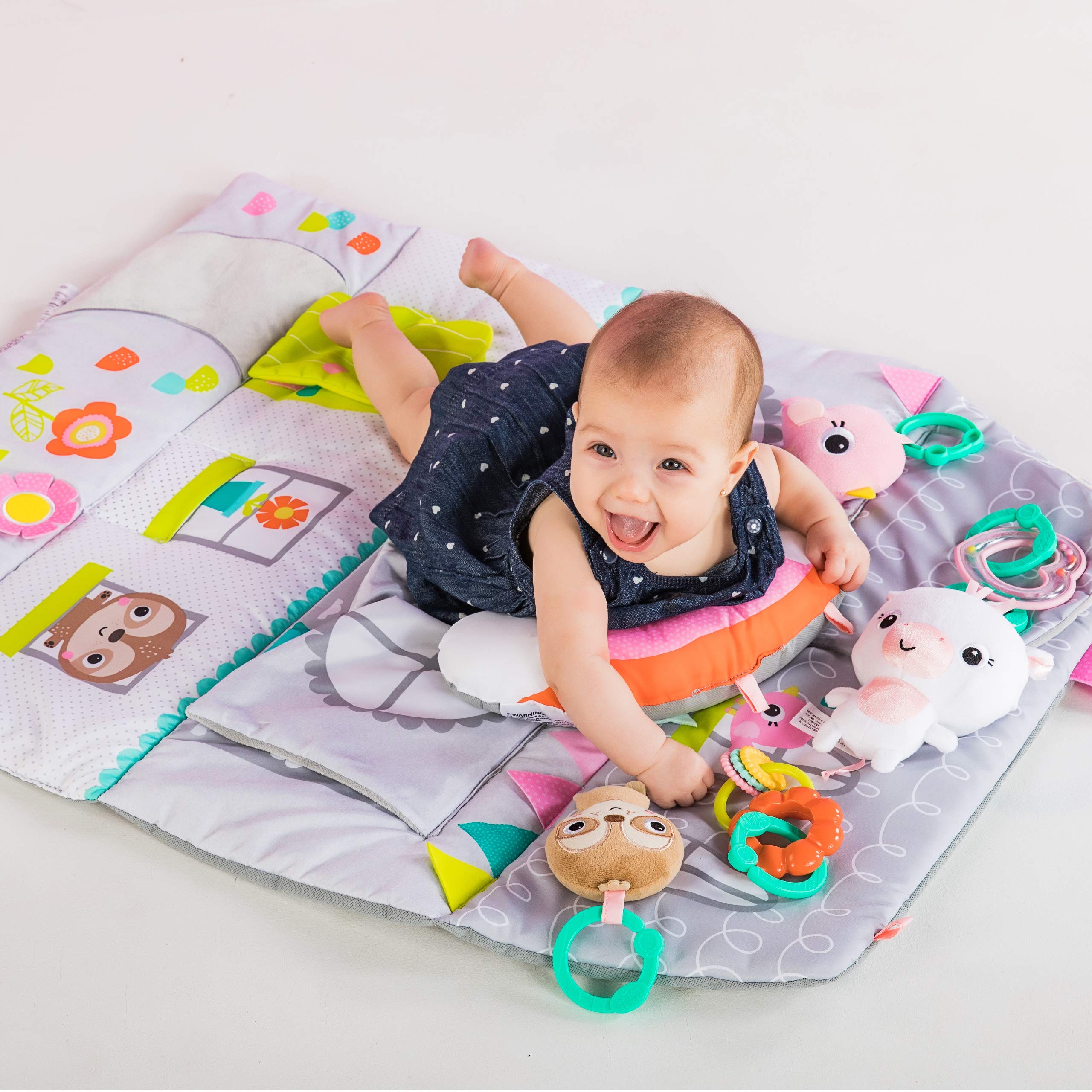 Bright Starts Floors of Fun Activity Gym & Dollhouse, Newborn +