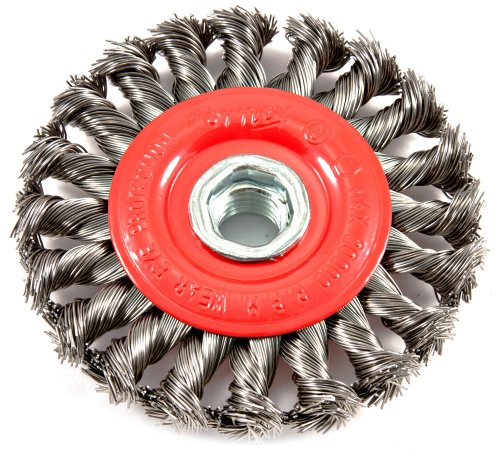 Forney 72759 4-Inch x .020 x 5/8-11 Knot Wire Wheel