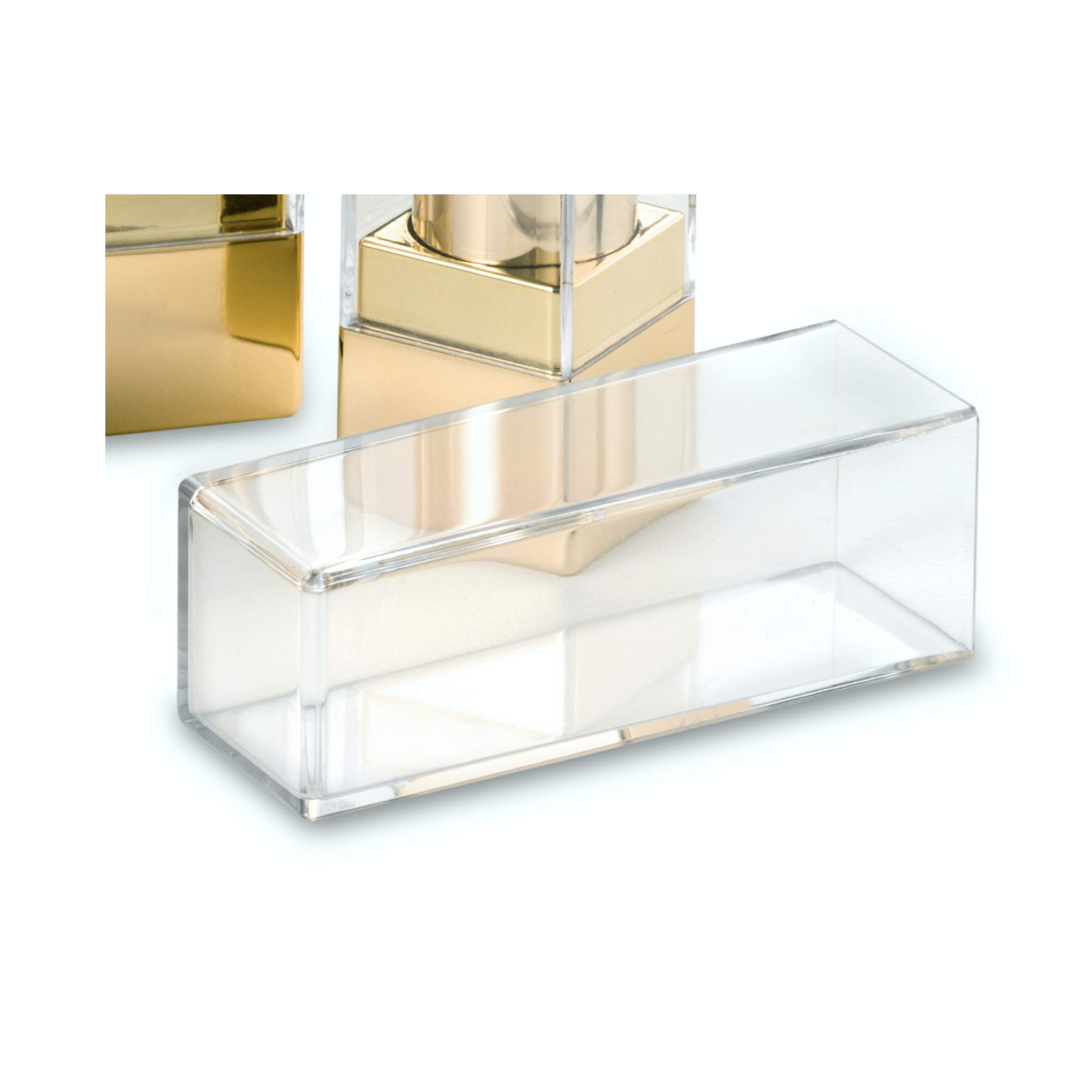 byAlegory Clear Lipstick Caps Compatible With YSL - ROUGE PUR COUTURE Lipstick - Replaces Original Cap To See Your Favorite Lipstick Color Easily (12 Caps)