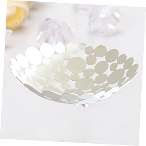 Cabilock wedding decor Decorative Fruit Bowl fruit plate decorative Metal Bowl cupcake stand fruit and vegetable basket black food containers vegetable fruit holder Stainless steel dessert