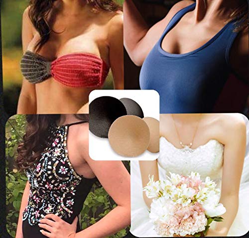 Bravo Women's Double Shaper Sports Bra, Swimsuit or Bra insert. Natural padding for a fuller effect… (Black, XX-Large)