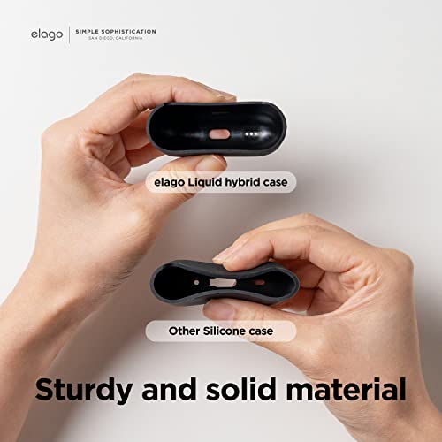 elago Liquid Hybrid Case Compatible with AirPods Pro 2nd Generation Case Cover with Lanyard - Compatible with AirPods Pro 2 Case, Triple Layer Protection, Dust Resistant, Shockproof (Stone)