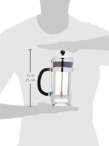 Bodum Chambord 8 Cup Shatterproof French Press Coffeemaker, Chrome, 1.0 liter, 34-Ounce