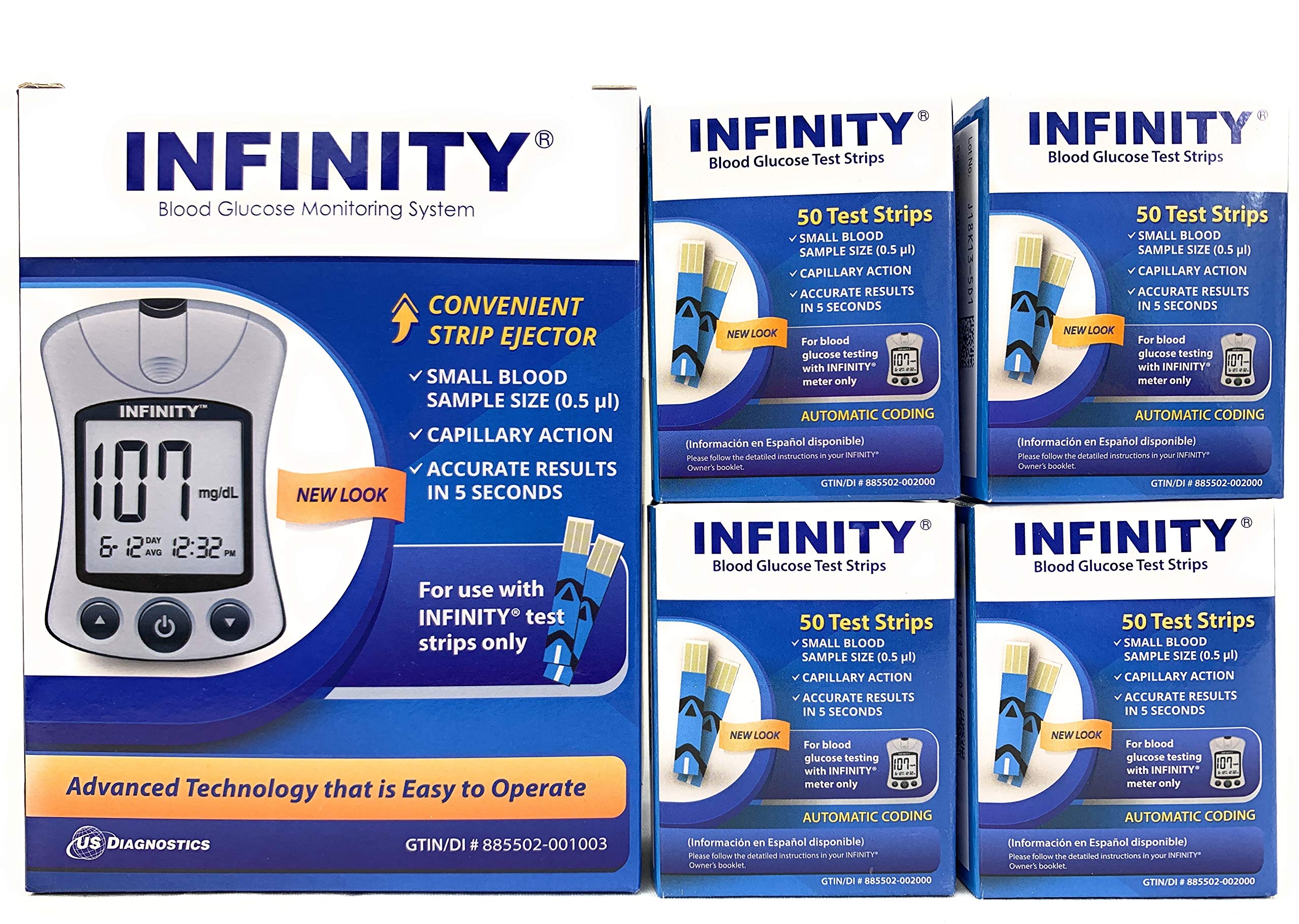 Free Infinity Meter w/Purchase of 200 Test Strips (4 Boxes of 50 Ct= 200 Ct Total)