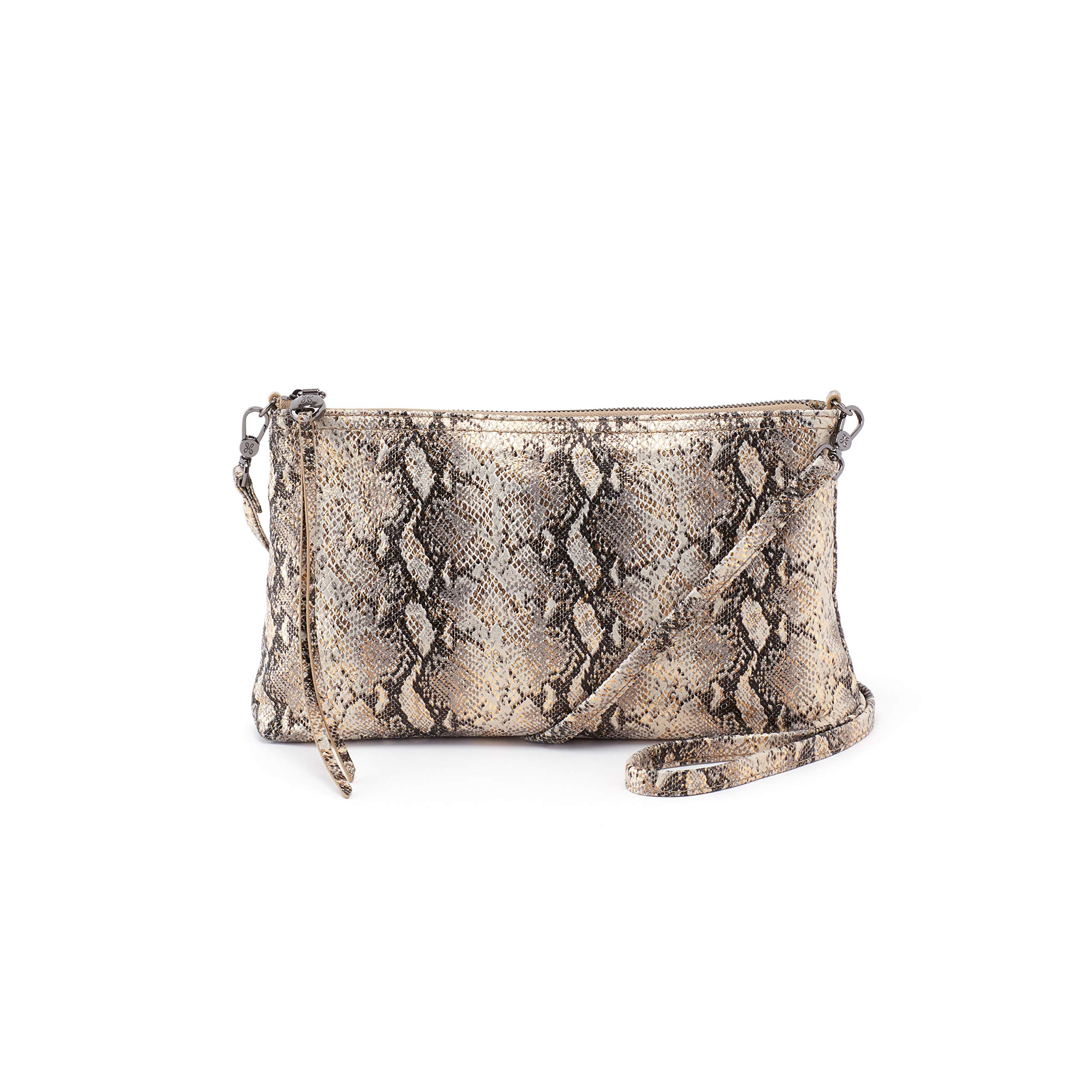 Hobo Womens Leather Crossbody Bag (Glam Snake, One Size)