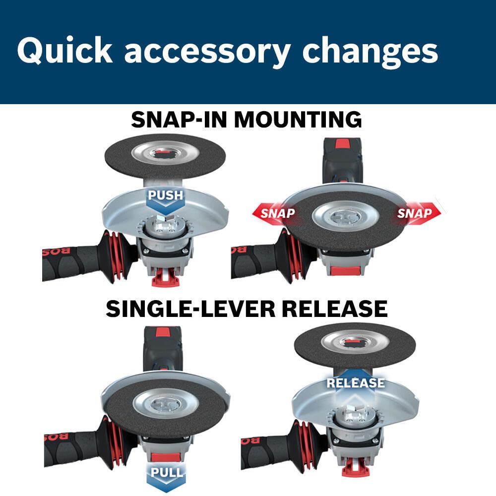 BOSCH WBX408 4-1/2 In. X-LOCK Arbor Carbon Steel Stringer Bead Knotted Wire Wheel For Applications in Difficult Brushing in Tight Places for Cleaning Welds