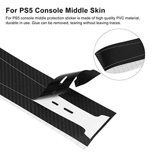 Center Console Skin, Scratchproof and Dustproof Center Console Sticker Keep Clean for Optical Disc Editing Host (Carbon Fiber Black)