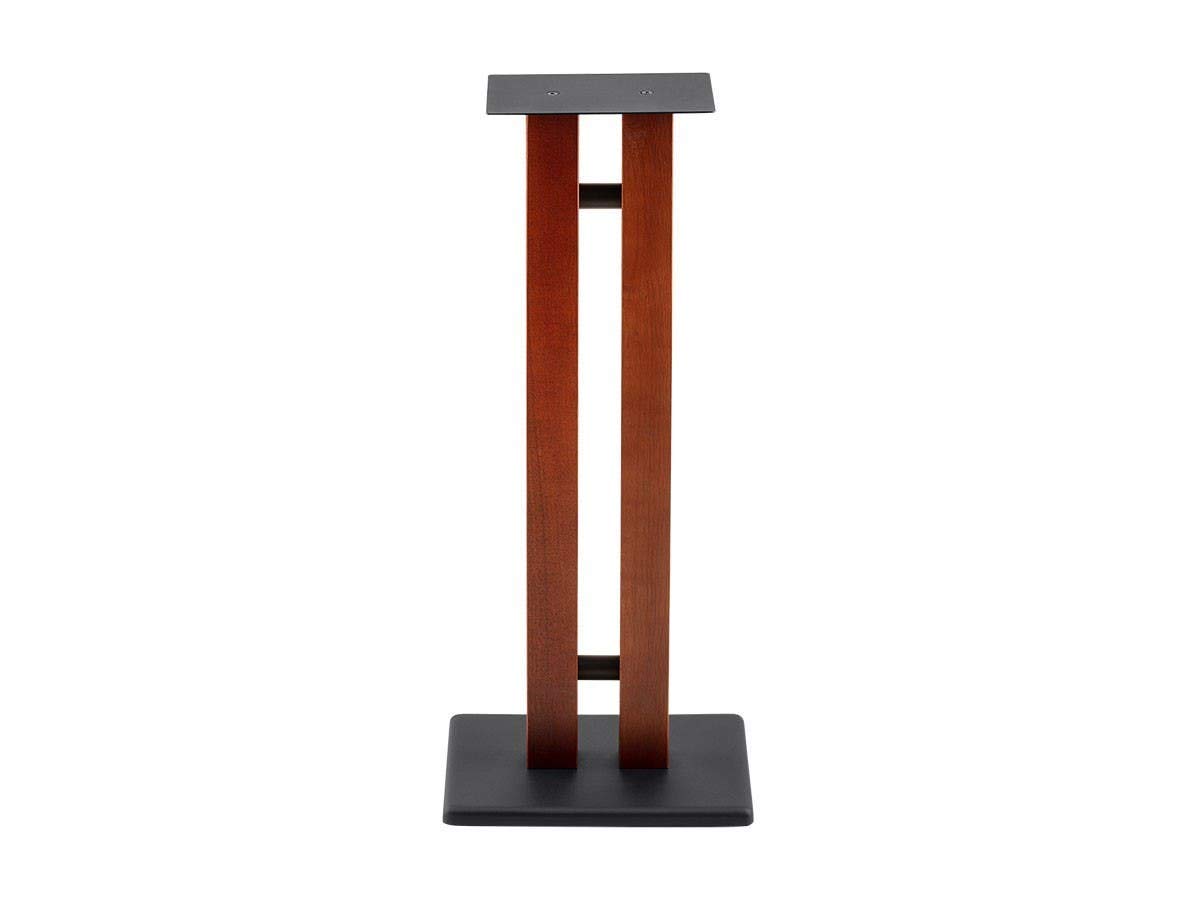 Monolith Speaker Stands (Each) 50 Lbs Capacity, Adjustable Spikes, Sturdy Construction, Ideal for Home Theater Speakers, Adjustable Spikes, 28 Inch, Cherry Wood Finish