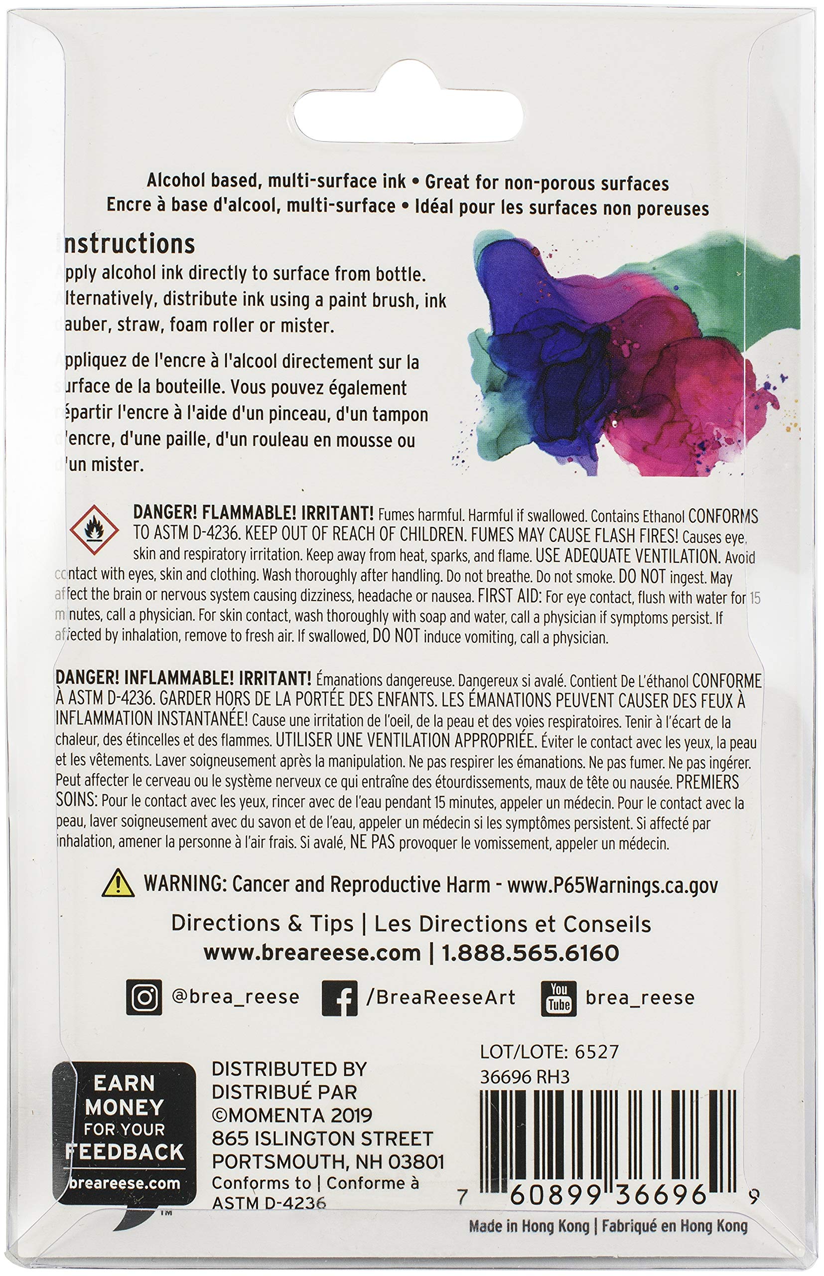 Brea Reese BREA Alcohol Ink PCK Mdnght/BRY, Midnight/Berry/Teal
