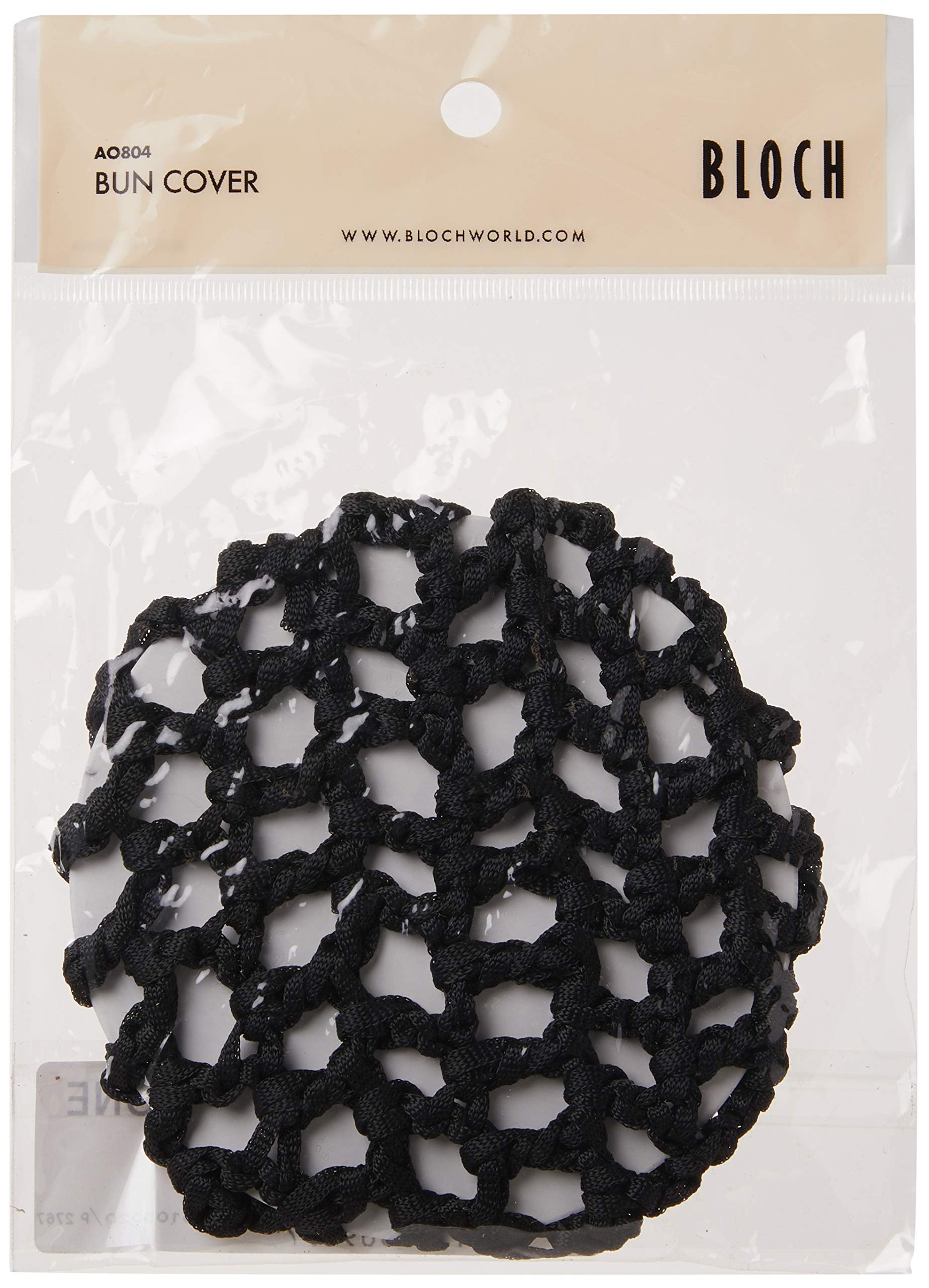 Bloch Unisex-Adult's Standard Hair Bun Cover, Black, one