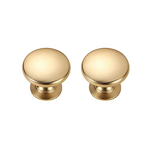 cabinet handles,drawer handles,dresser knobs,2 Pcs Kitchen Drawer Pull Handles Cupboard Door Knobs and Handles Hardware Knobs and Handles Pull Handles for Kitchen Cupboards Brushed Gold(Hole Distance