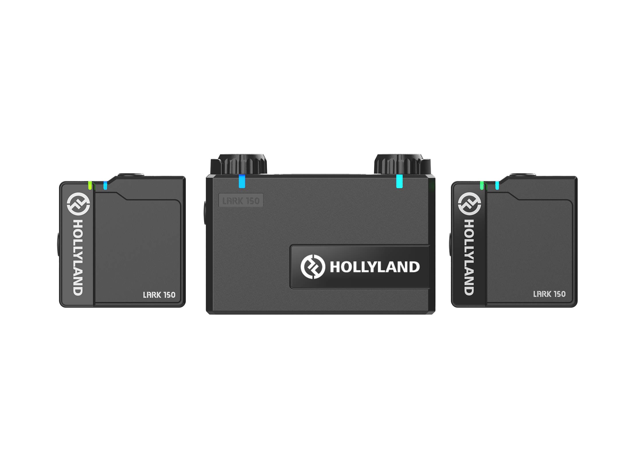 Hollyland Lark 150 Wireless Dual Microphone System,2.4GHz Digital Wireless Transmission with Charging Case