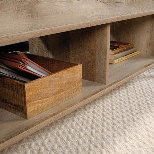 Sauder Carson Forge Rustic Lift Top Coffee Storage Industrial Living Room Table, L: 43.15" x W: 19.45" x H: 18.98", Lintel Oak Finish