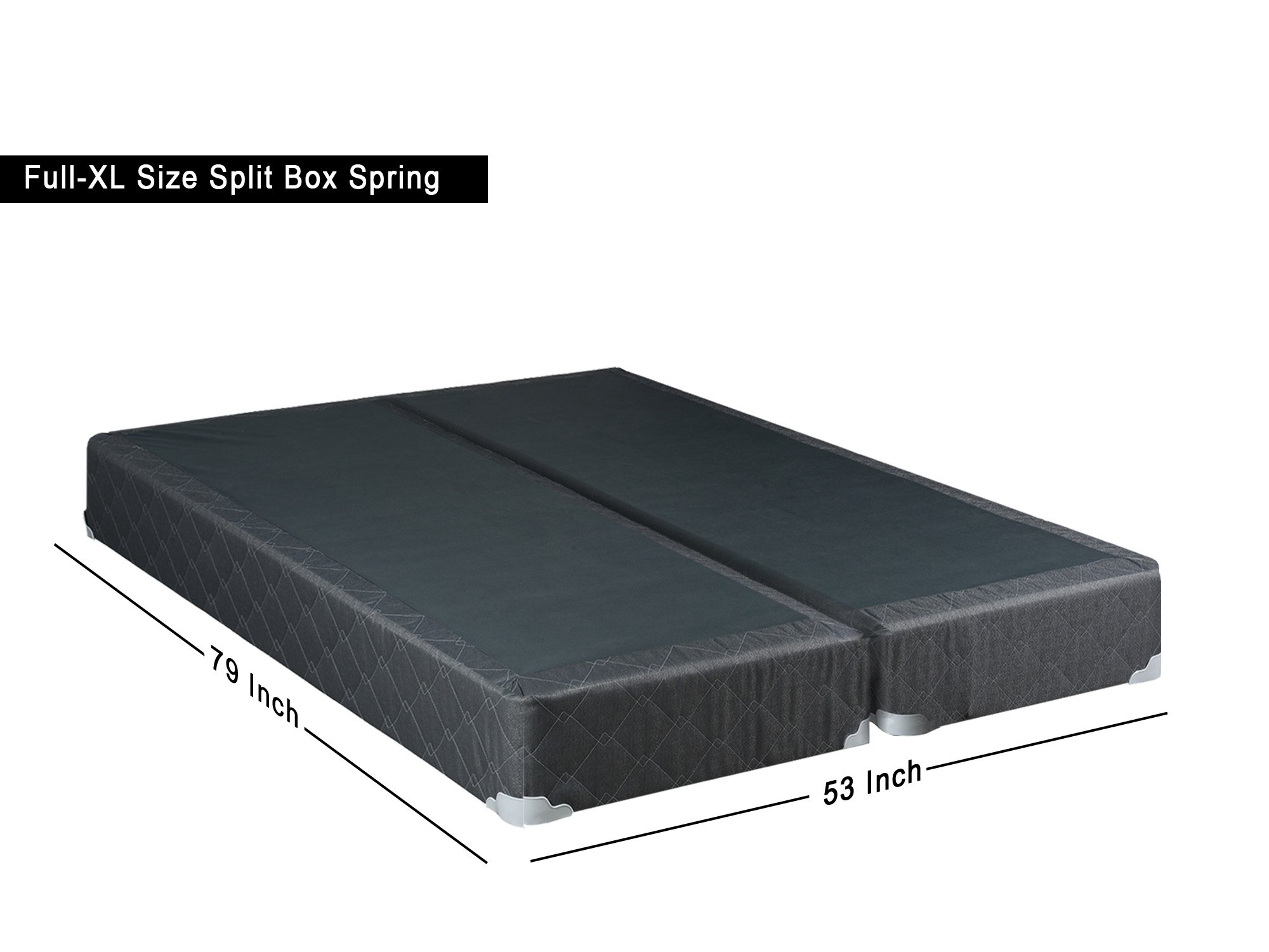 Greaton 10" Plush Memory Foam Mattress with 8-Inch Split Box Spring, Gel Bed Mattresses for Ultimate Comfort, Help Maintain Sleeping Position and Posture, Complete Body Support at Every Side, Full XL