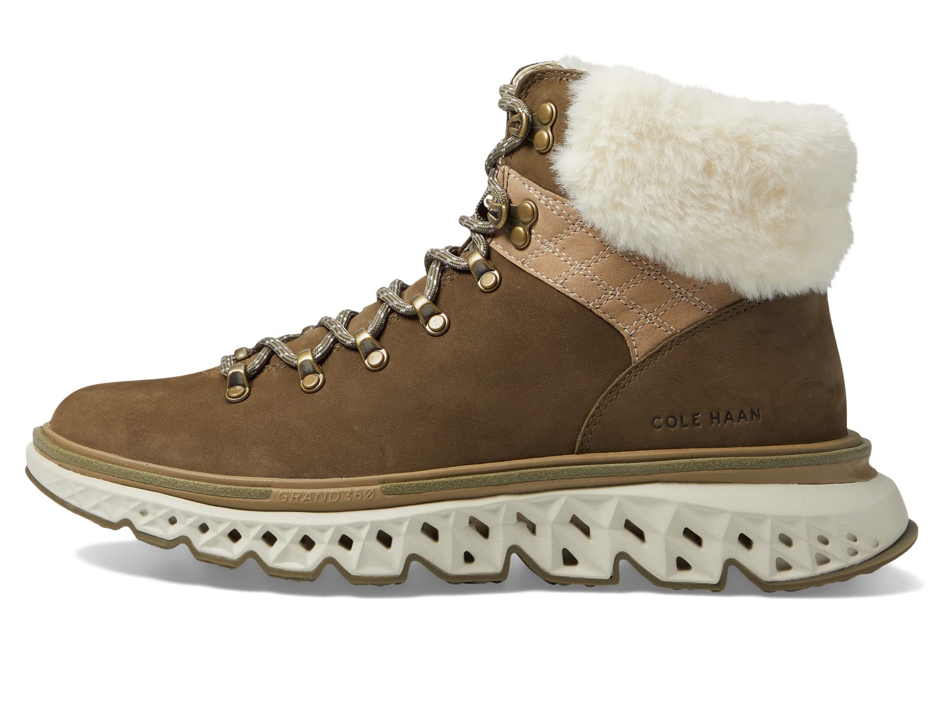 Cole Haan 5.Zerogrand Explore Hiker Waterproof Dune/Stone Gray 6 B (M)