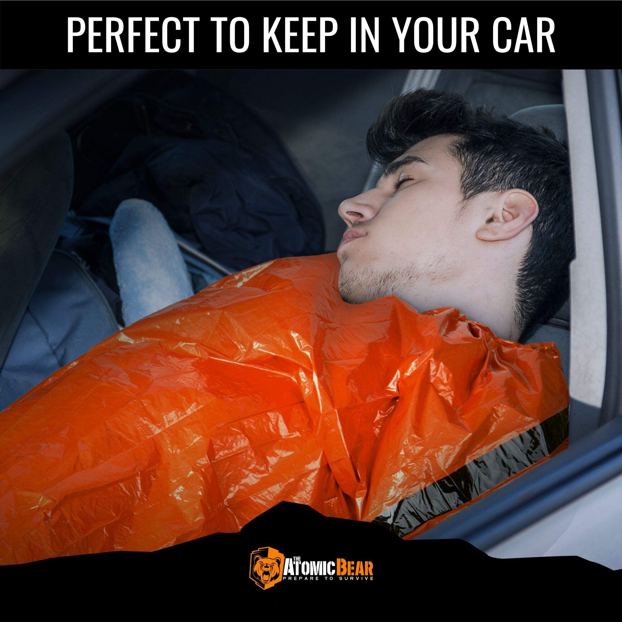 Bivy Sack - Emergency Sleeping Bag for Survival Kit - Stay Warm and Dry with This Thermal Emergency Blanket for Adults - Reusable and Waterproof Makes It Perfect for Camping