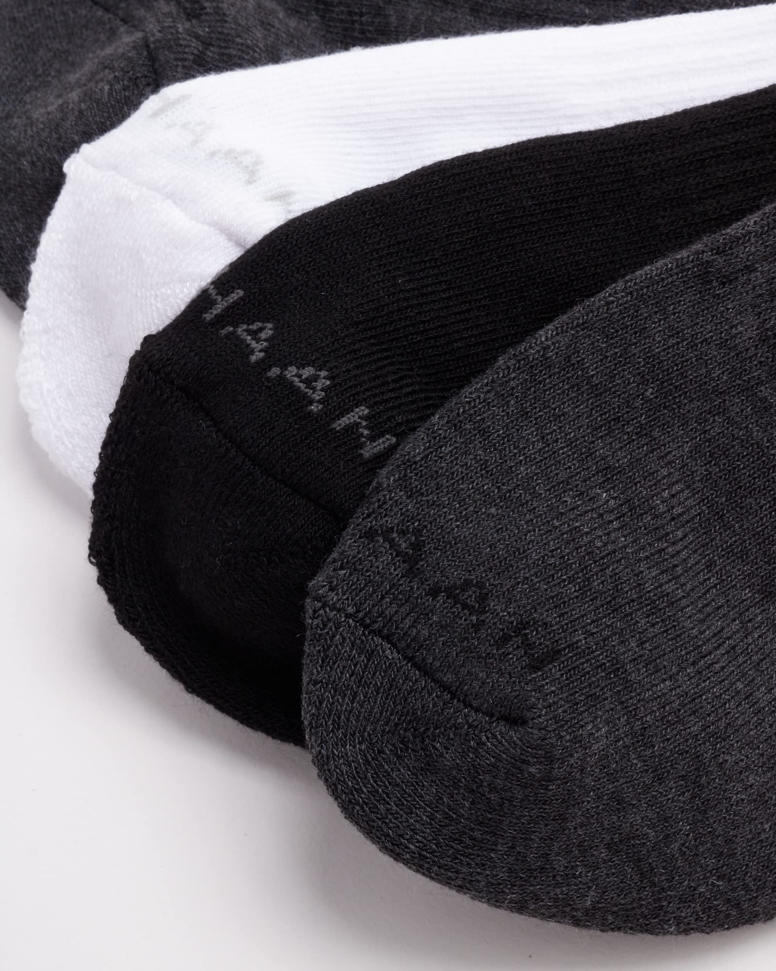 Cole Haan Men's Athletic Socks - Performance Cushion Quarter Cut Ankle Socks (6 Pack), Size 7-12, Black