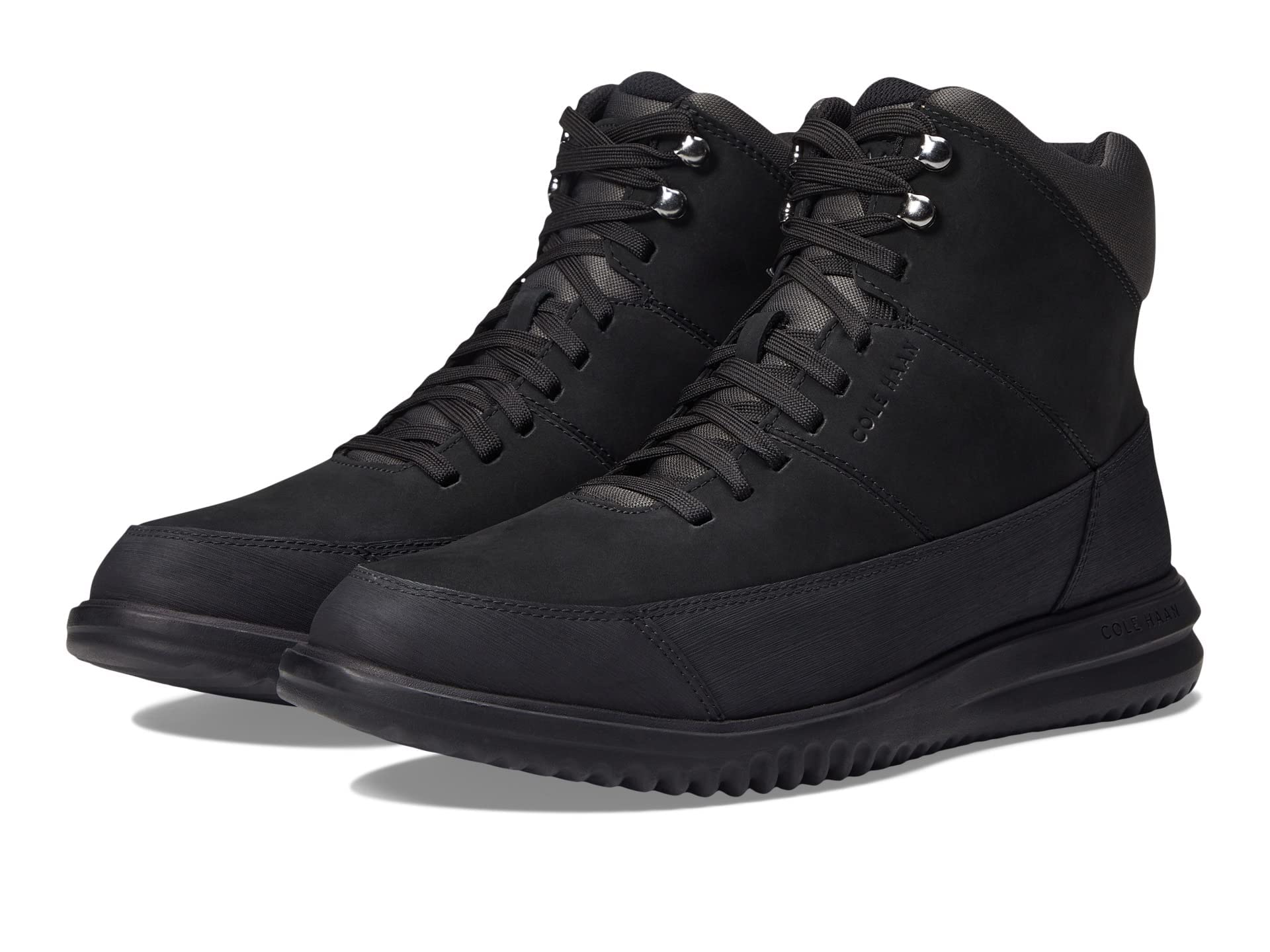 Cole Haan Men's Grand+ Hiker Water Proof Hiking Boot, Black/Pavement, 12