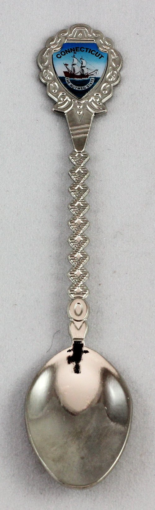 Connecticut State Souvenir Collectible Twist Spoon 5" lpco