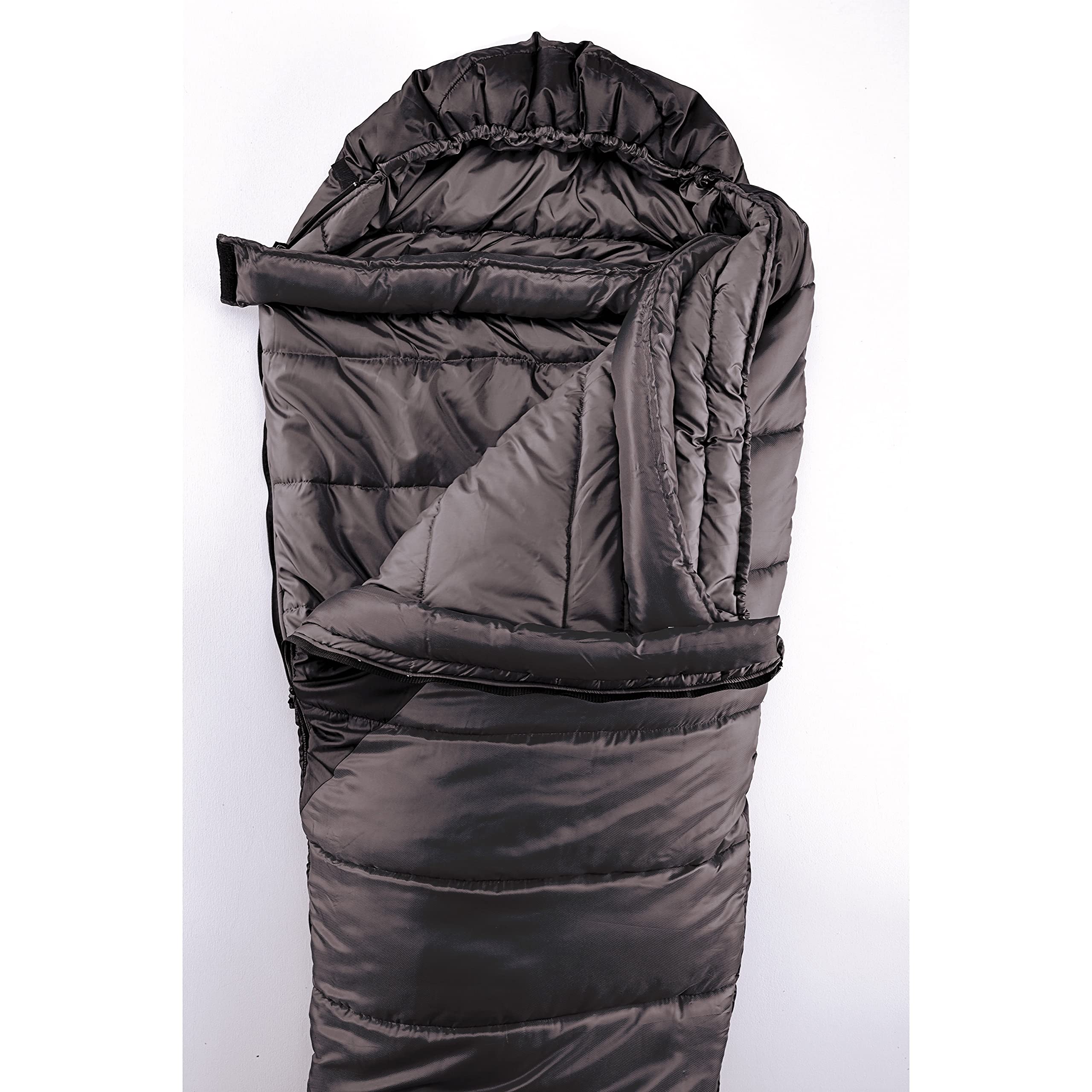 Coleman 0°F Mummy Sleeping Bag for Big and Tall Adults | North Rim Cold-Weather Sleeping Bag & 765353 Trailhead II Military Style Camping Cot