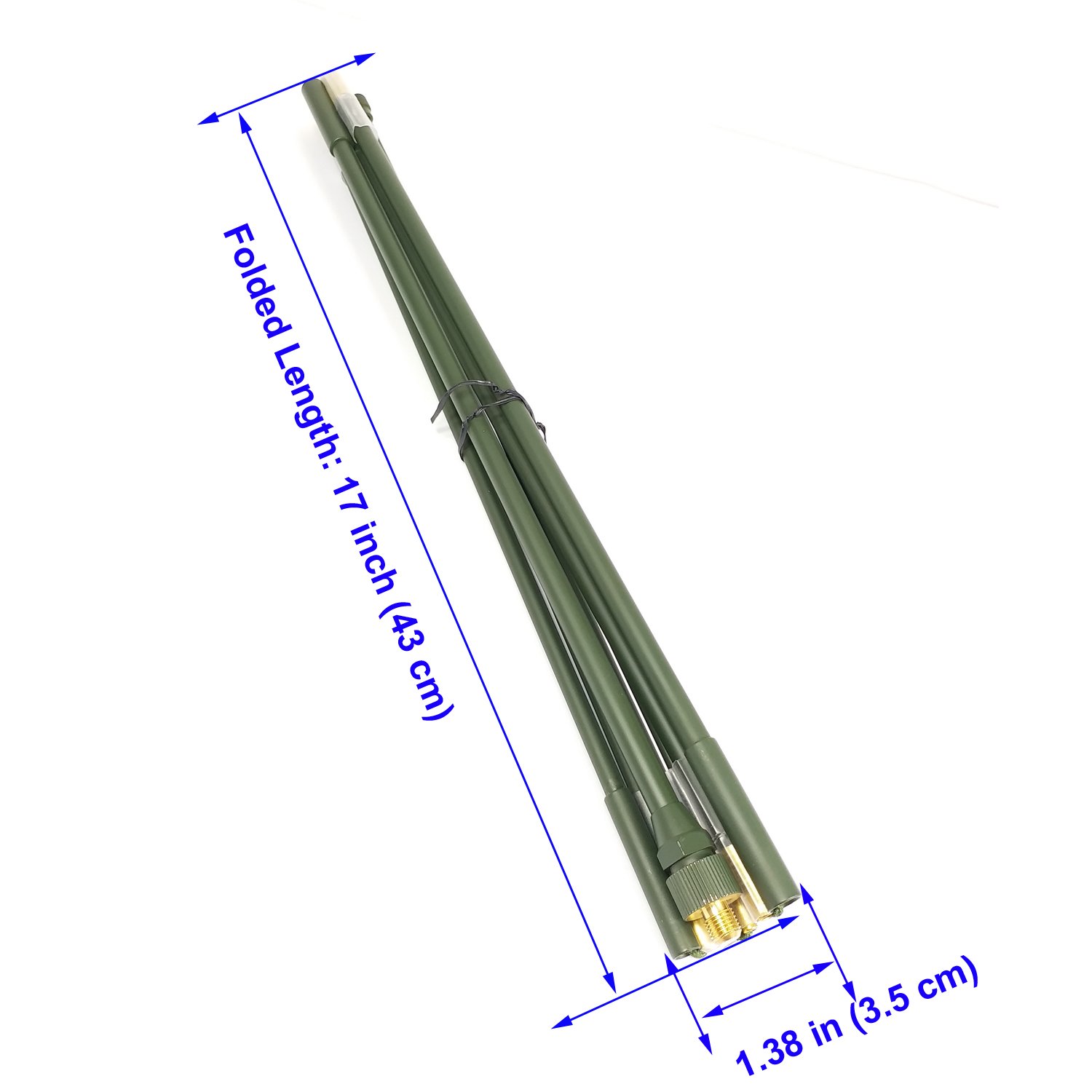 HF Manpack Collapsible 7 Element Whip Antenna 285 CM Length