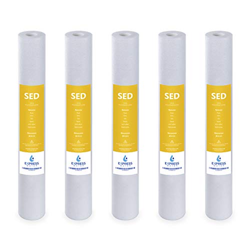 Express Water – Countertop Reverse Osmosis System Filter Set – 7 Replacement Filters – 1?4” Quick Connect Filter Cartridges – Sediment and Carbon Filters – 100 GDP RO Membrane – 1 Year Filter Set