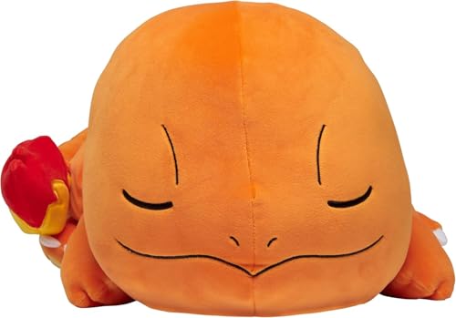 Pokemon Charmander Plush, 18-Inch Plush Toy - Adorable Sleeping Charmander - Ultra-Soft Plush Material, Perfect for Playing, Cuddling & Sleeping - Gotta Catch ‘Em All