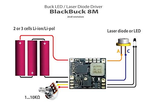 BlackBuck 8M - Engraving Laser/LED Buck Driver (3rd Revision) Adjustable up to 8 Amps TTL/PWM