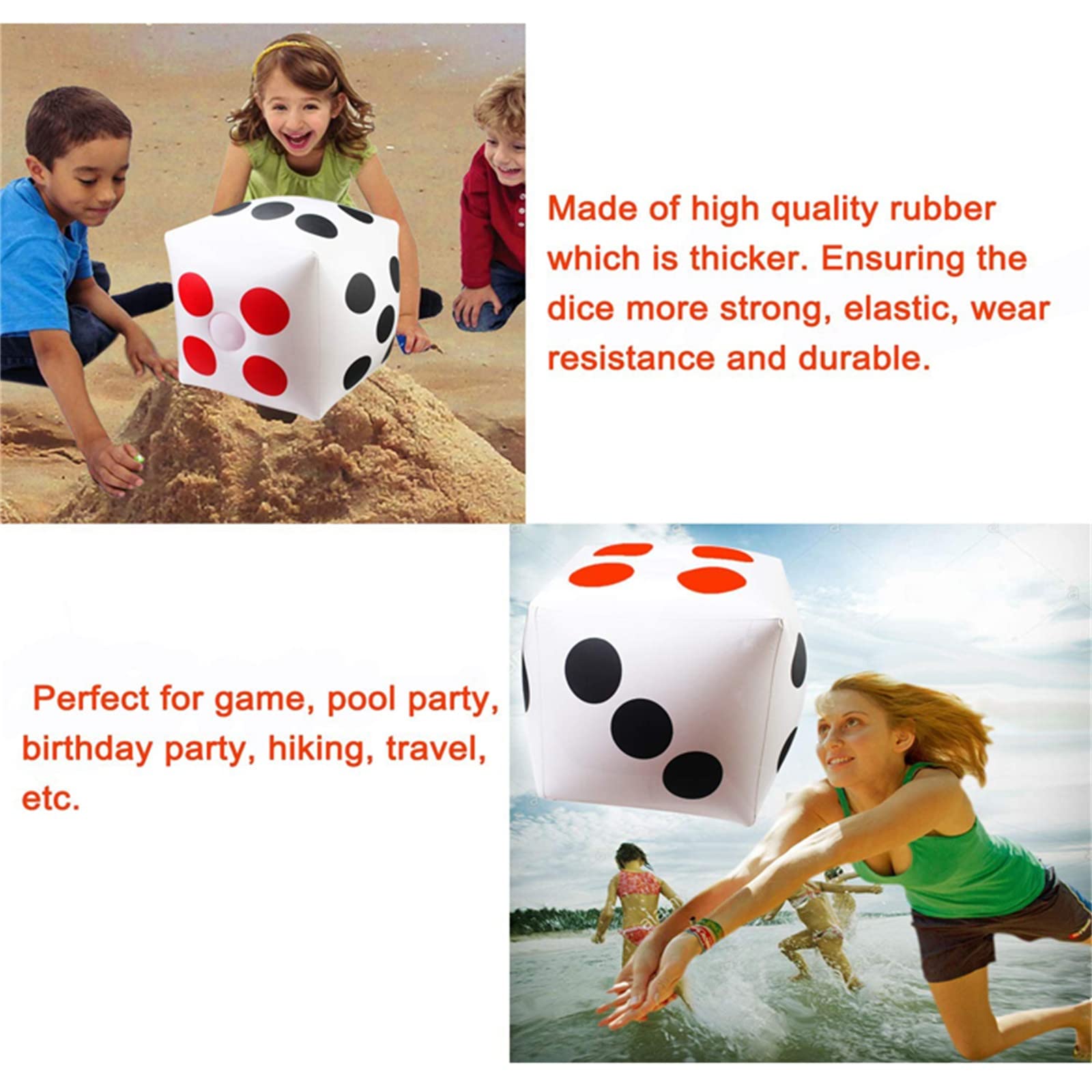 Charella #ONKVLQ Inflatable Dice Festival Decorations Game of Dice Inflatable Giant