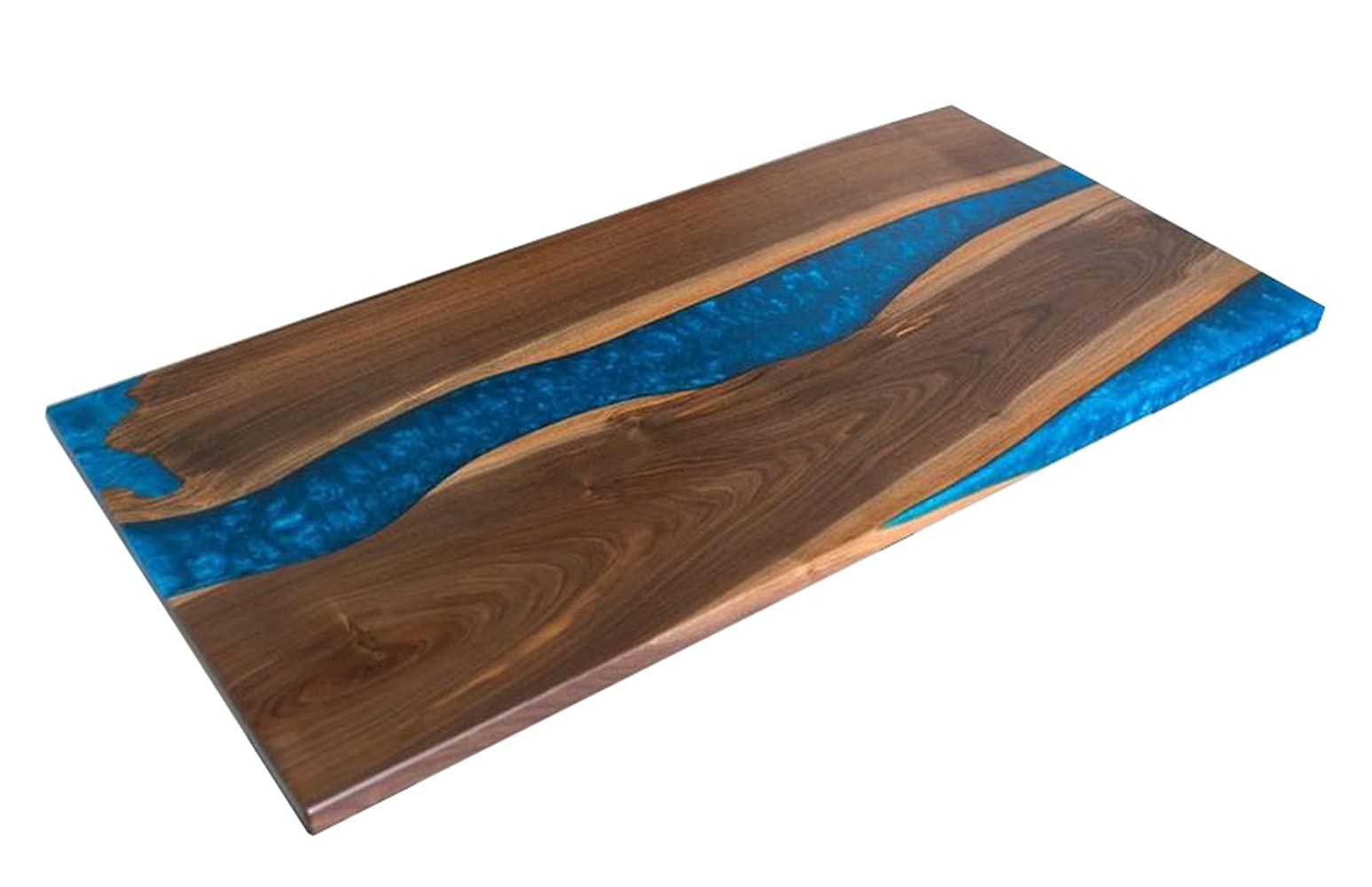 Epoxy Table, Live Edge Wooden Table, Epoxy Resin River Table, Natural Wood,Dining Table, Natural Epoxy Table, Resin Table 42"x 24" Inch