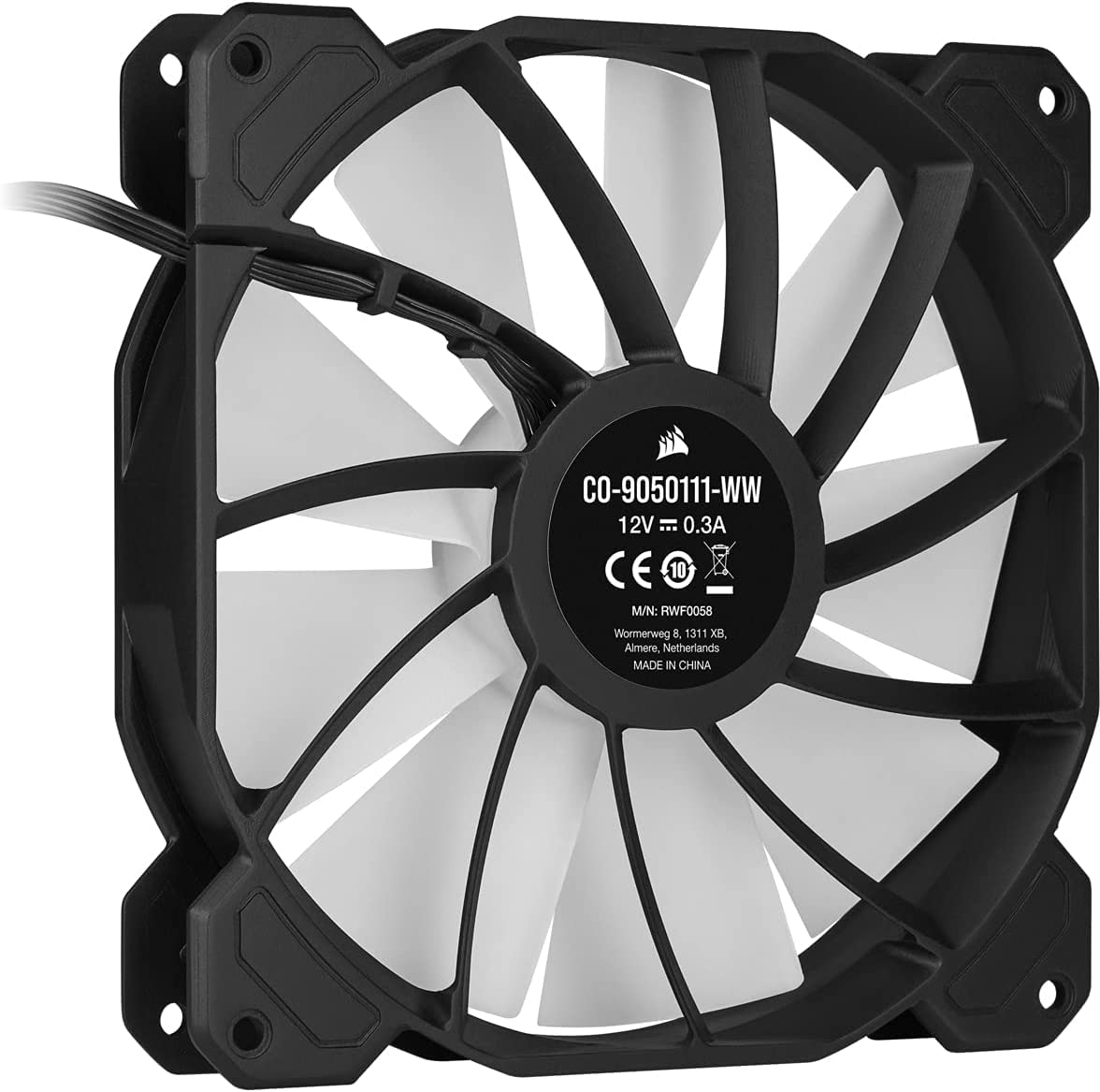CORSAIR iCUE SP140 RGB Elite (CO-9050111-WW) Performance 140mm PWM Dual Fan Kit with Lighting Node CORE (Renewed)