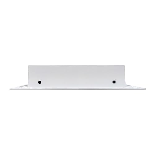BUILDMART - 10x8 Modern AC Vent Cover - Decorative White Air Vent - Standard Linear Slot Diffuser - Register Grille for Ceiling, Walls & Floors - Texas Buildmart
