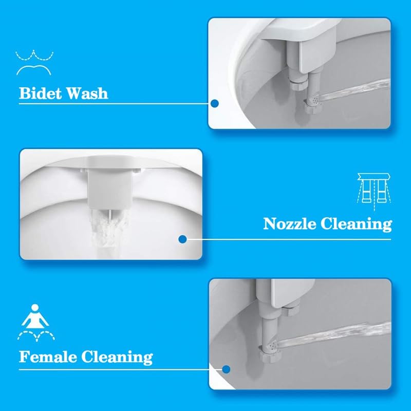 DFHBFG Bidet Attachment for Toilet Seat Sprayer Shattaf Small Non-Electric Bidet Small Baday