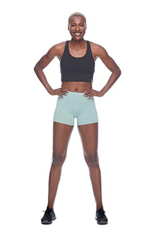 Body Glove Active Women's GET Shorty Performance FIT Activewear Short, Pale Pine, X-Small