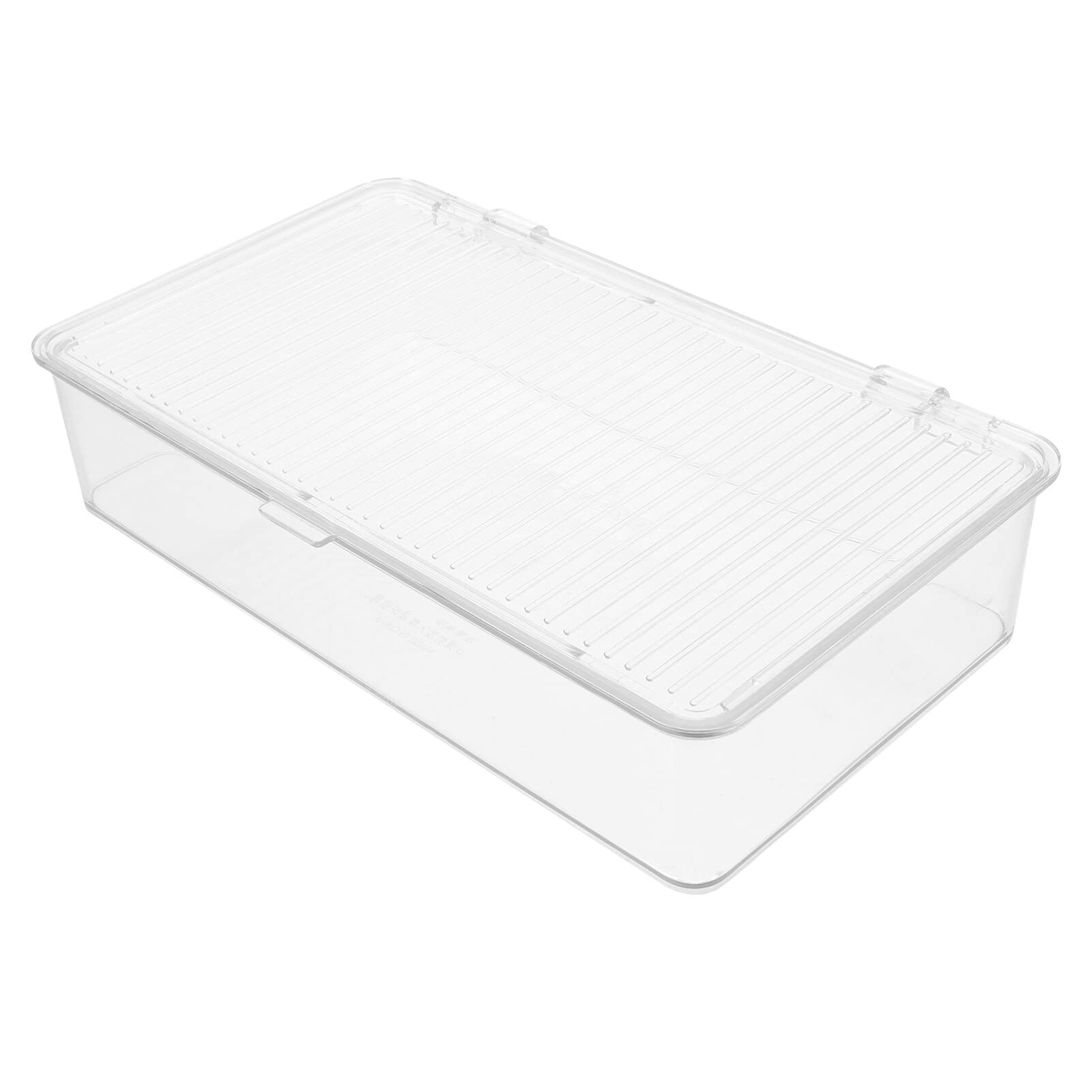 Cabilock Transparent Cutlery Box Silverware Tray for Drawer Clear Cutlery Tray Kitchen Supply Chopsticks Holders Container with Lid Kitchen Utensil Tray Utensil Case The Pet Portable Fork