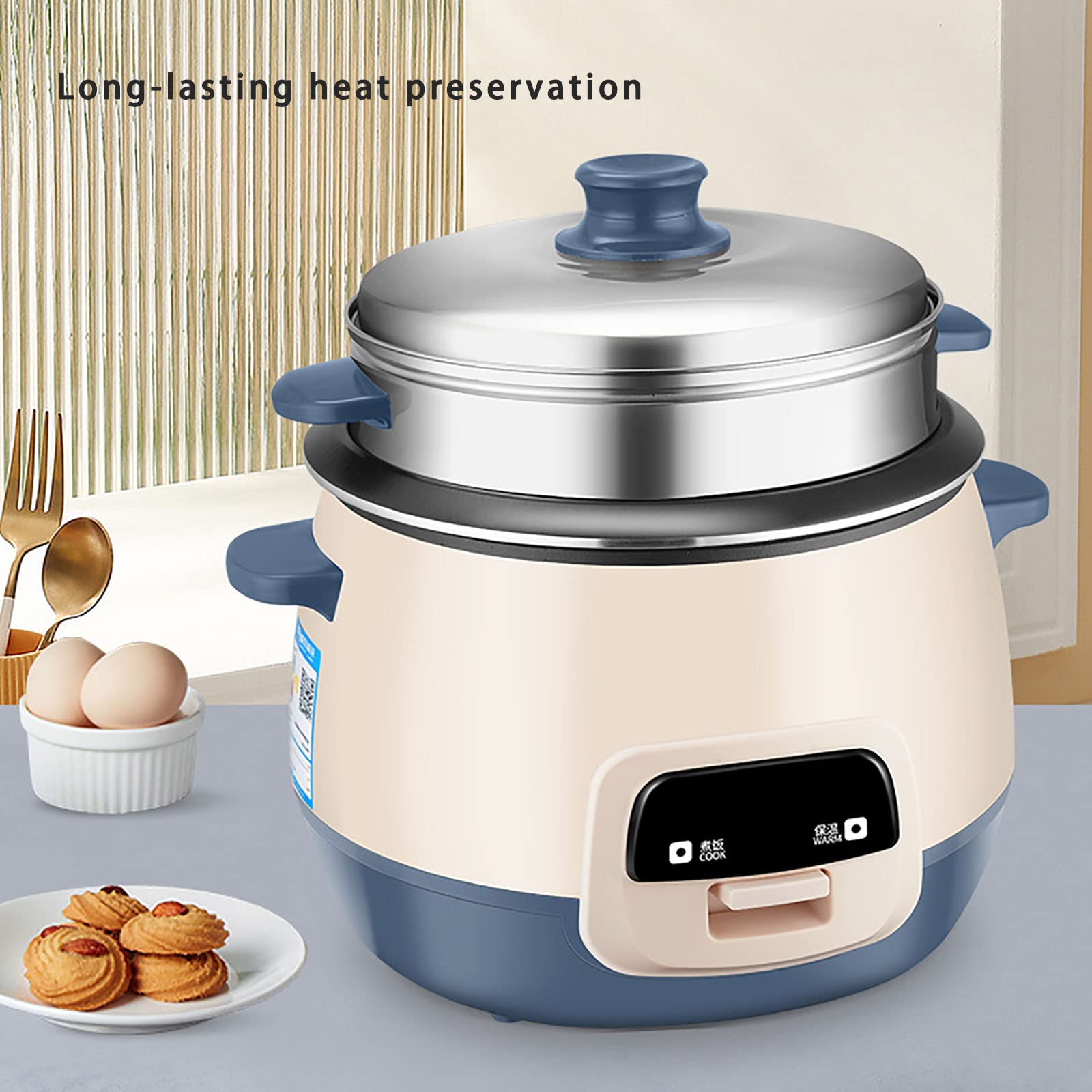 BJHYN 3L/4L Household Multicooker Rice Cooker Automatic Keep Warm Function Non-Stick Coating is Easy to Clean Slow Cooker, Steamer, Saute, Stewpot