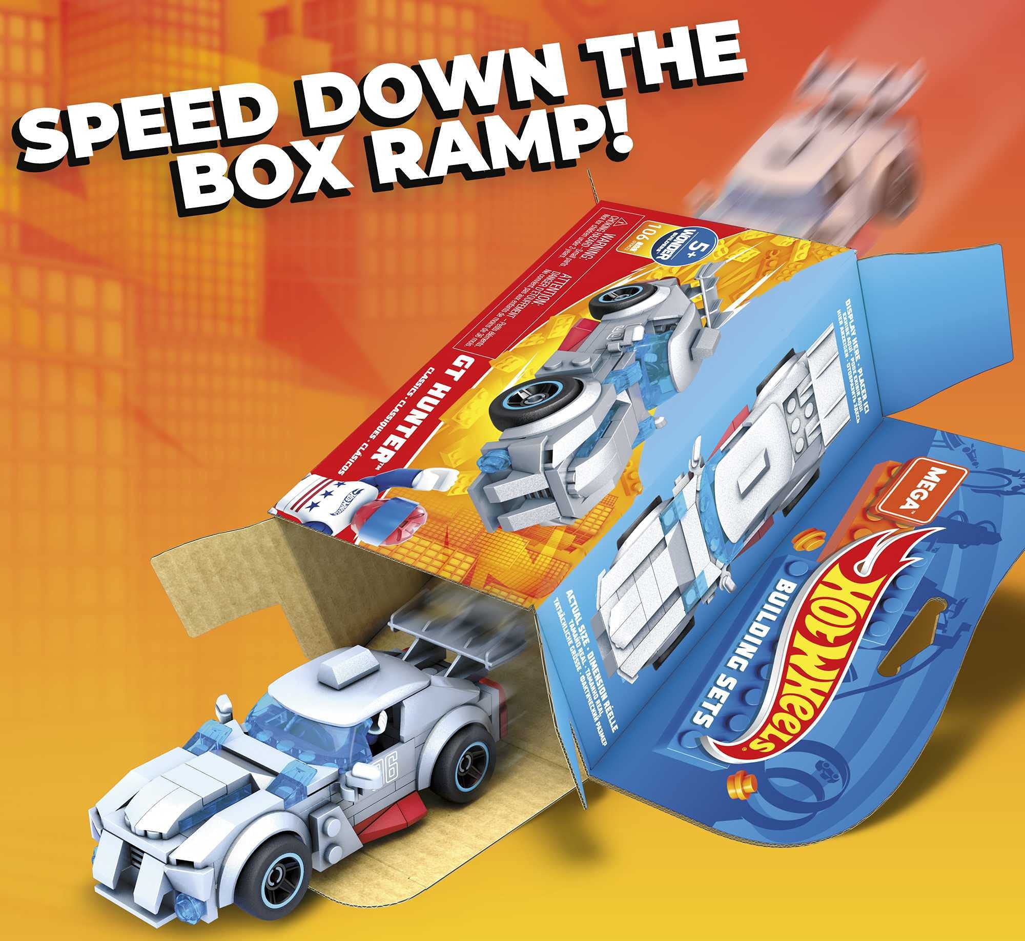 Hot Wheels Mega Construx GT Hunter Construction Set, Building Toys for Kids 5 Years and Up